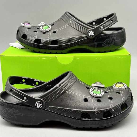 CROCS | Shoes | Classic Crocs X Ron English Clog Area 54 Black Alien ...